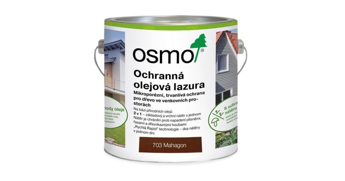 OSMO Lazura na dřevo 2,5l MAHAGON 703 | Avydon